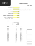 MDOT-Vertical Curve Calculation Sheet | PDF | Geometry | Teaching ...