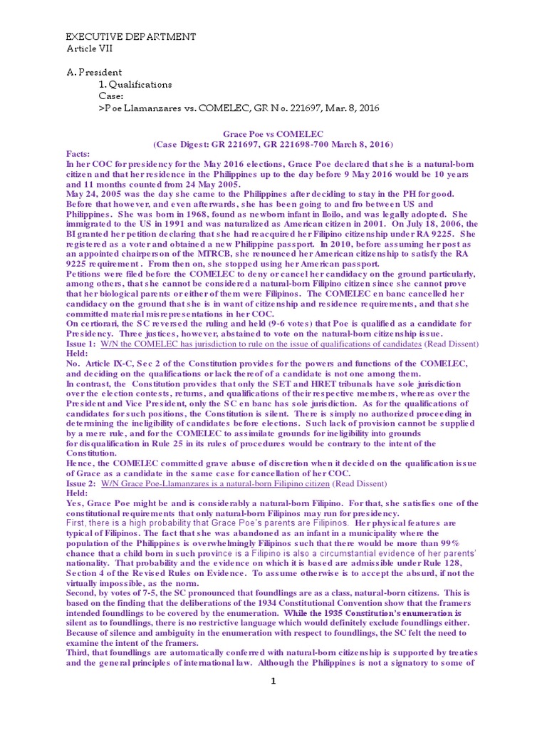 Executive Department - Complete | PDF | Executive Privilege ...