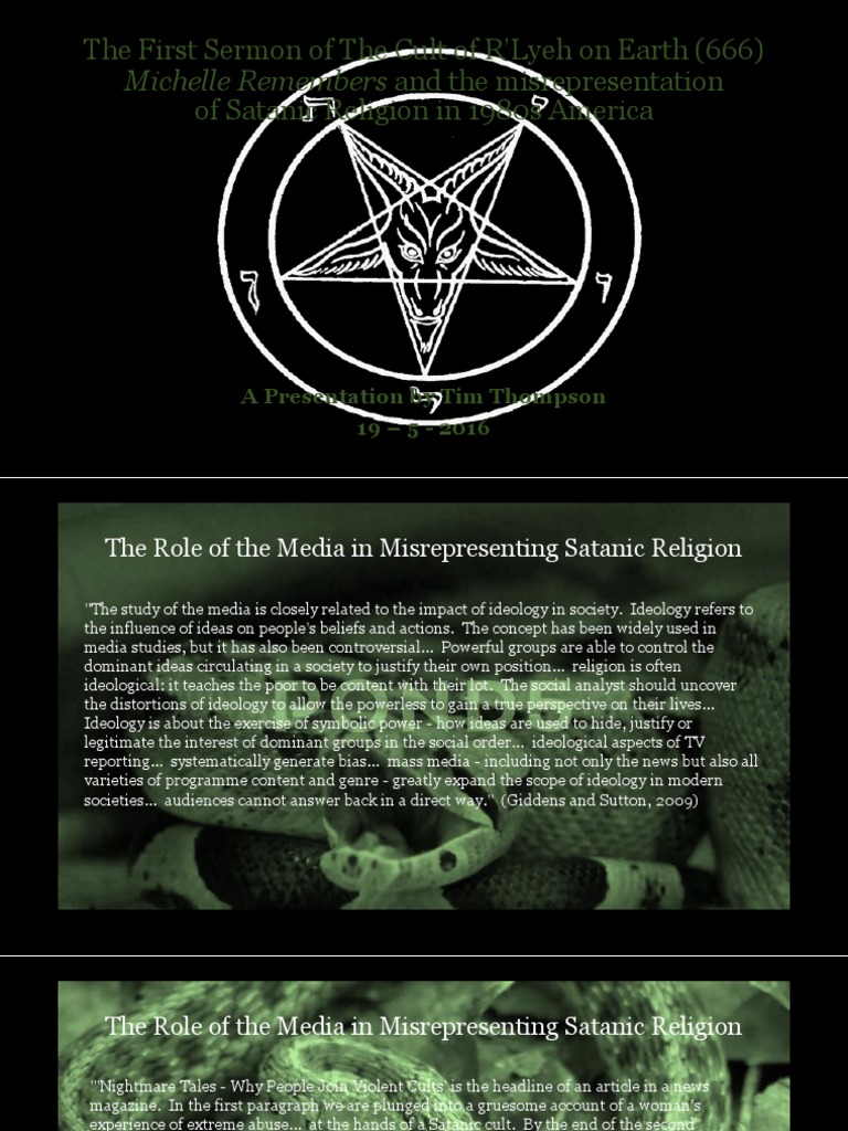 The First Sermon of The Cult of R Lyeh On Earth | PDF | Satanism ...