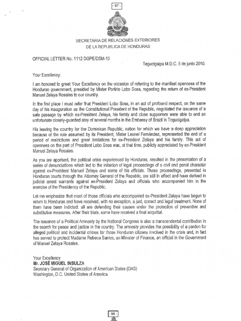 OAS Report Annex 13a EnglishAGSC00258E-13 | PDF | Honduras | Central ...