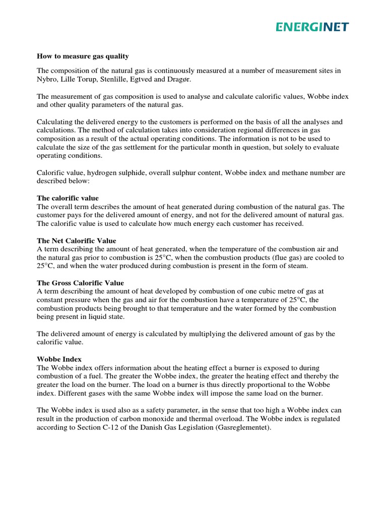 How To Measure Gas Quality | PDF | Natural Gas | Methane