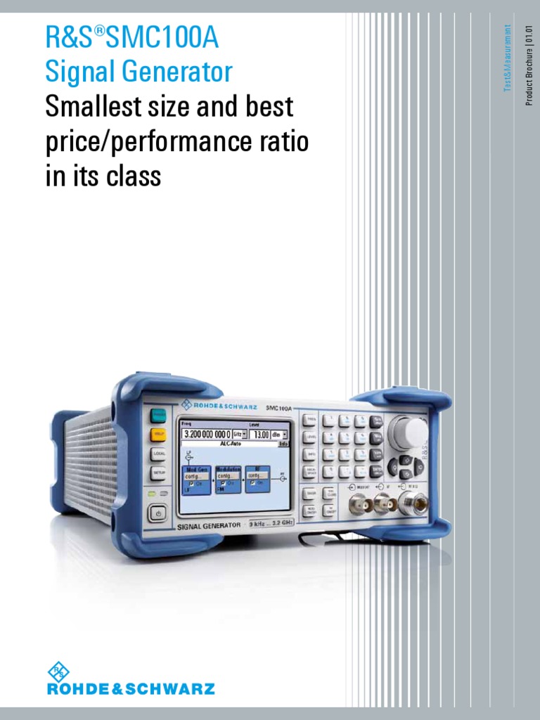 R&S - Generador - SMC100A | PDF | Hertz | Frequency Modulation