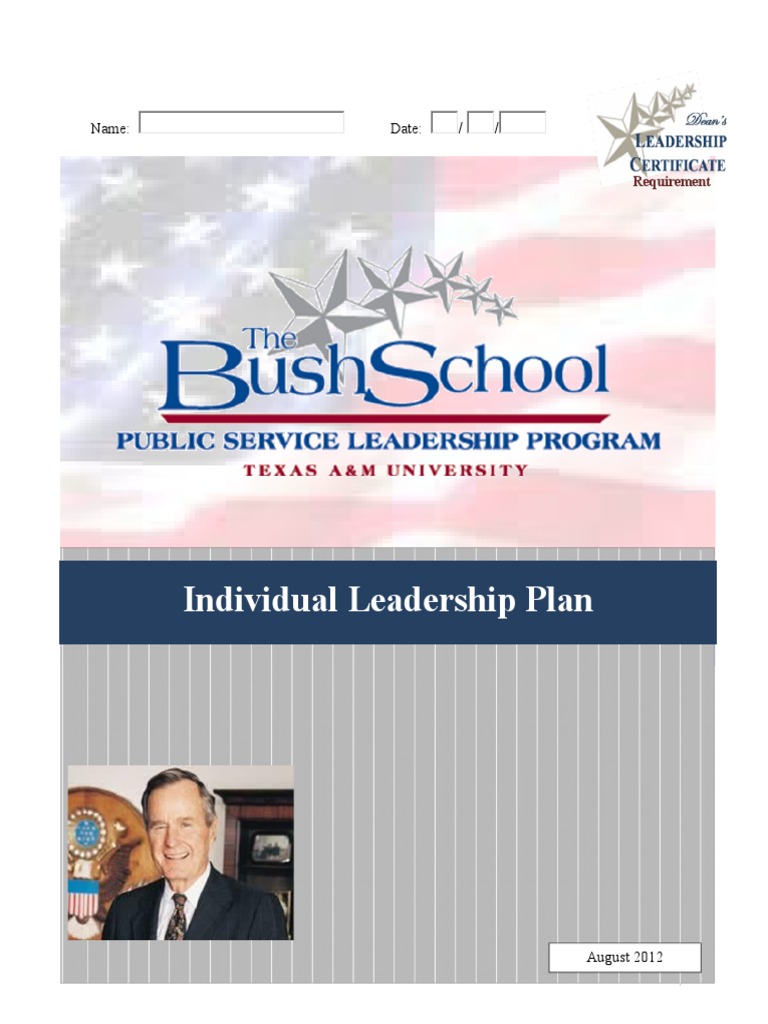 Individual Leadership Plan Guide | PDF | Goal | Leadership