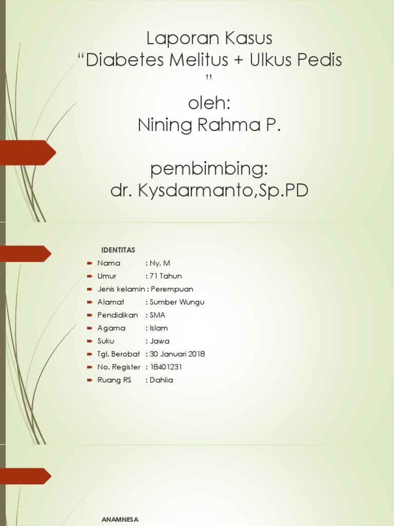 MANAJEMEN DIABETES MELITUS DAN ULKUS PEDIS | PDF