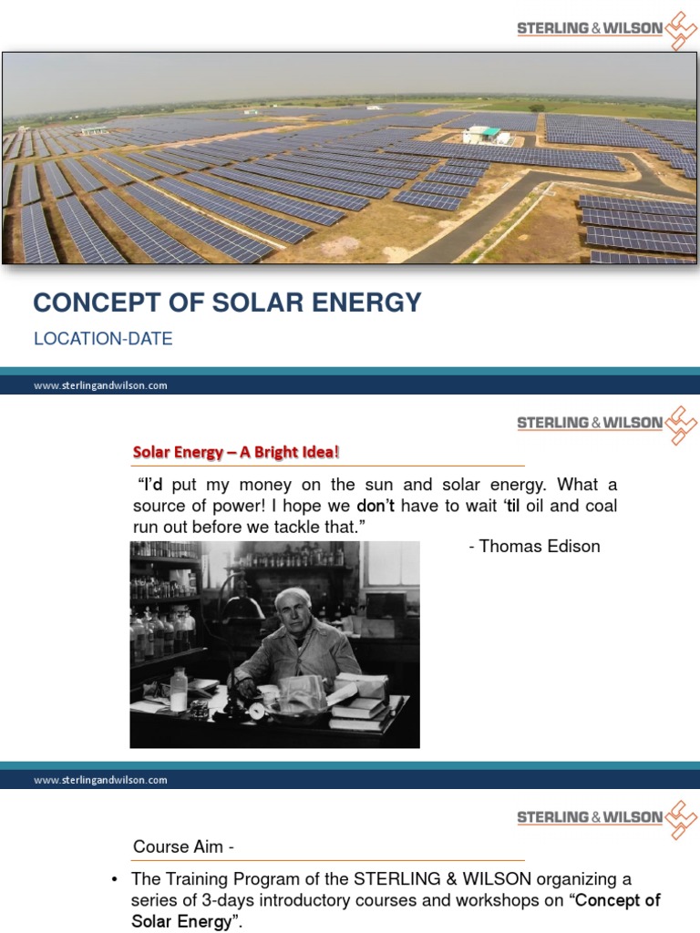 Solar Presentation | Photovoltaic System | Photovoltaics