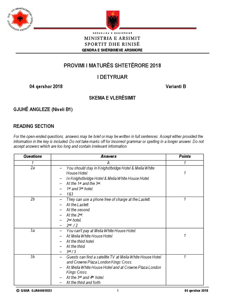 Anglisht Skema B PDF | PDF | Vocabulary | Punctuation