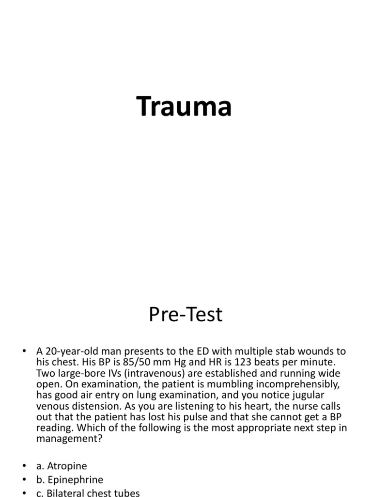 Trauma All | PDF | Major Trauma | Emergency Medical Services