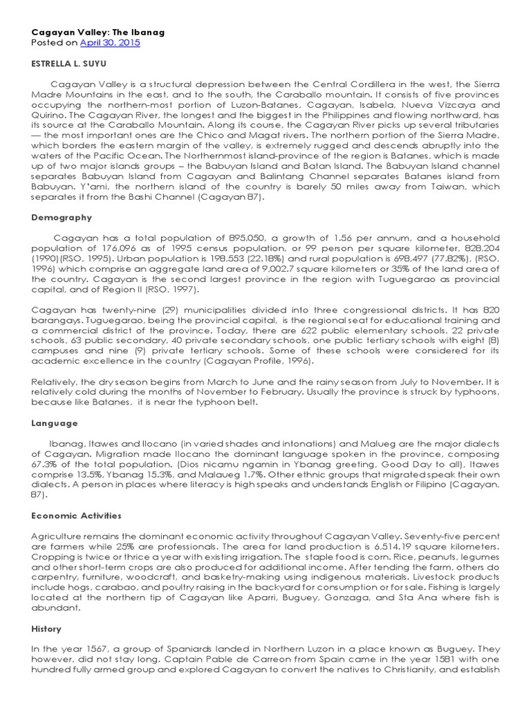 Cagayan Valley | PDF