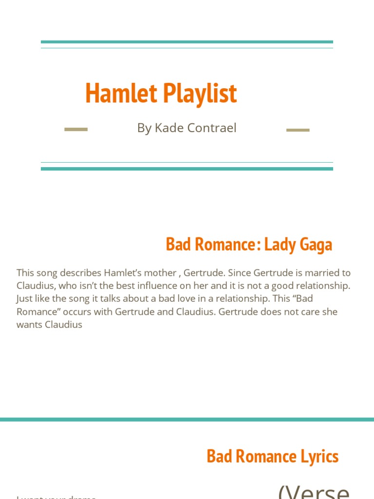Hamlet Playlist Weebly | PDF | Hamlet | Plays Based On European Myths ...