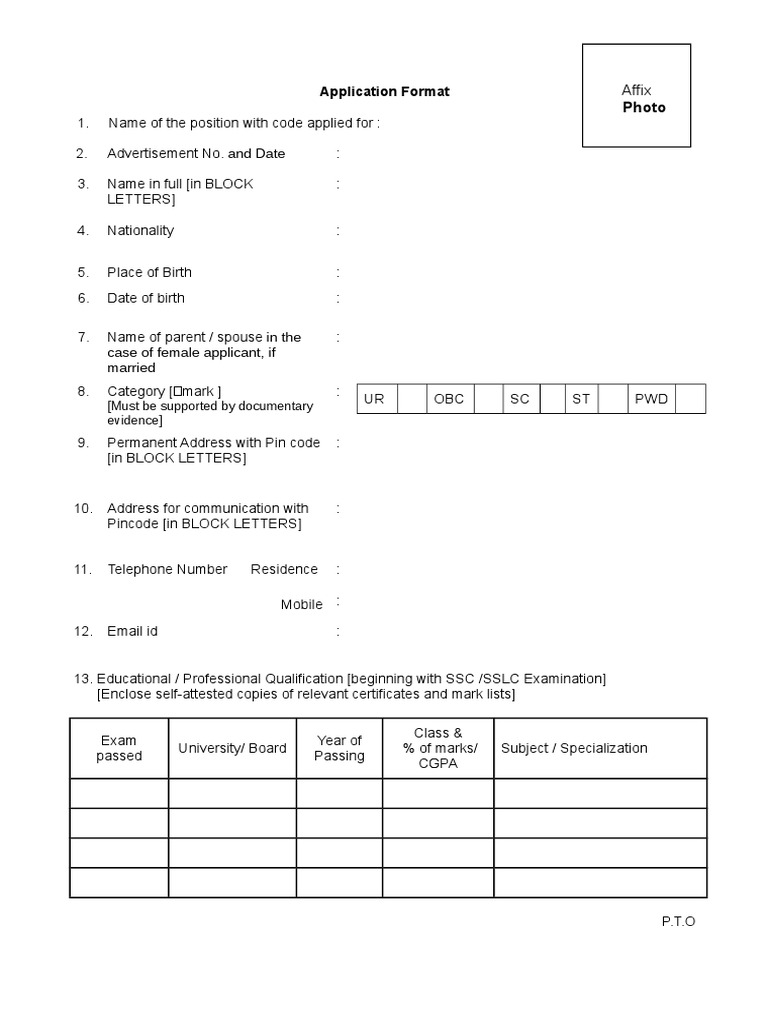 Application Form 7 | PDF | Business