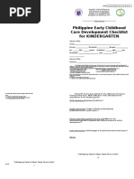 Revised Philippine ECCD Checklist | PDF | Standard Score | Finger