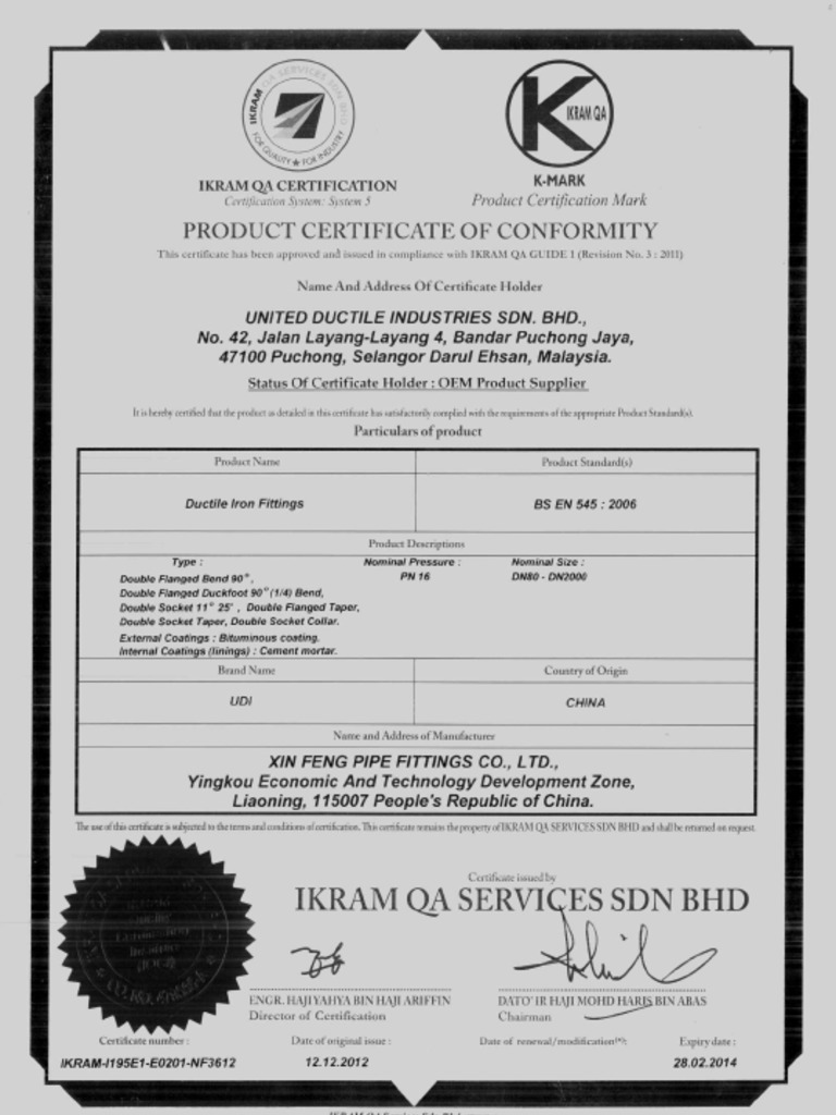 Ikram QA Certification | PDF