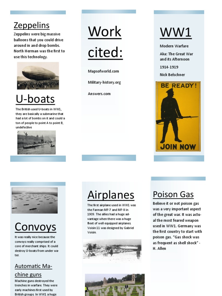 WW1 Warfare Innovations | PDF | History