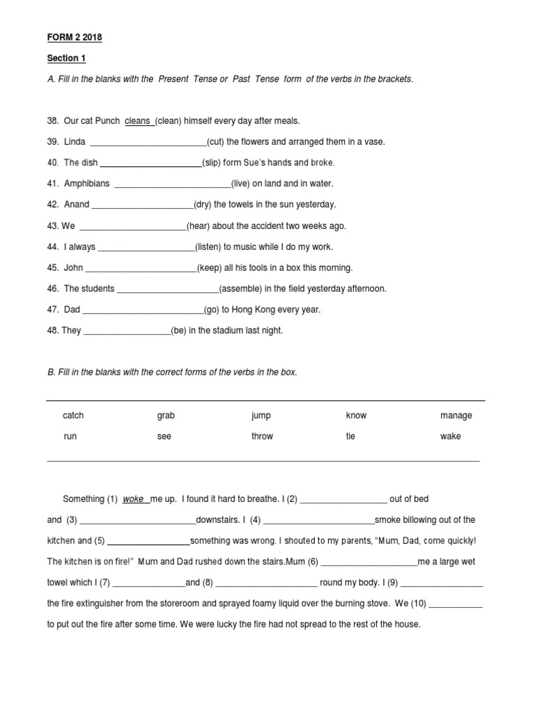 English Form 2 2018 | PDF | Onomastics | Syntax