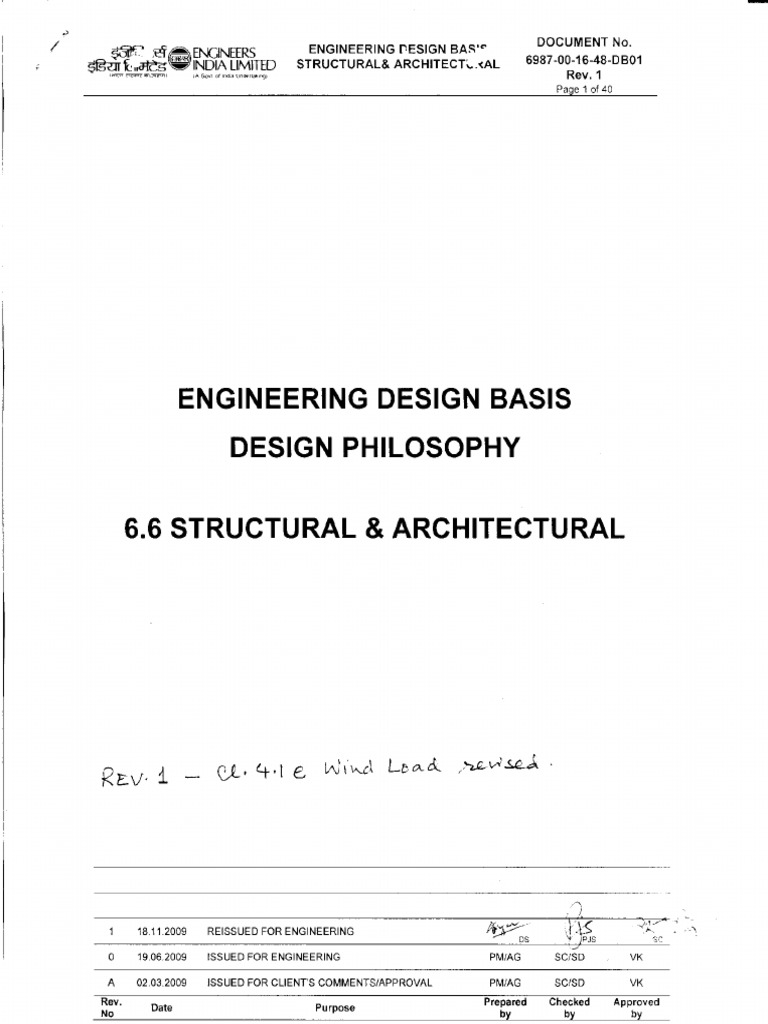 C 36 Engg Design Basis STR and Arch 1422532512 | PDF | Geotechnical ...