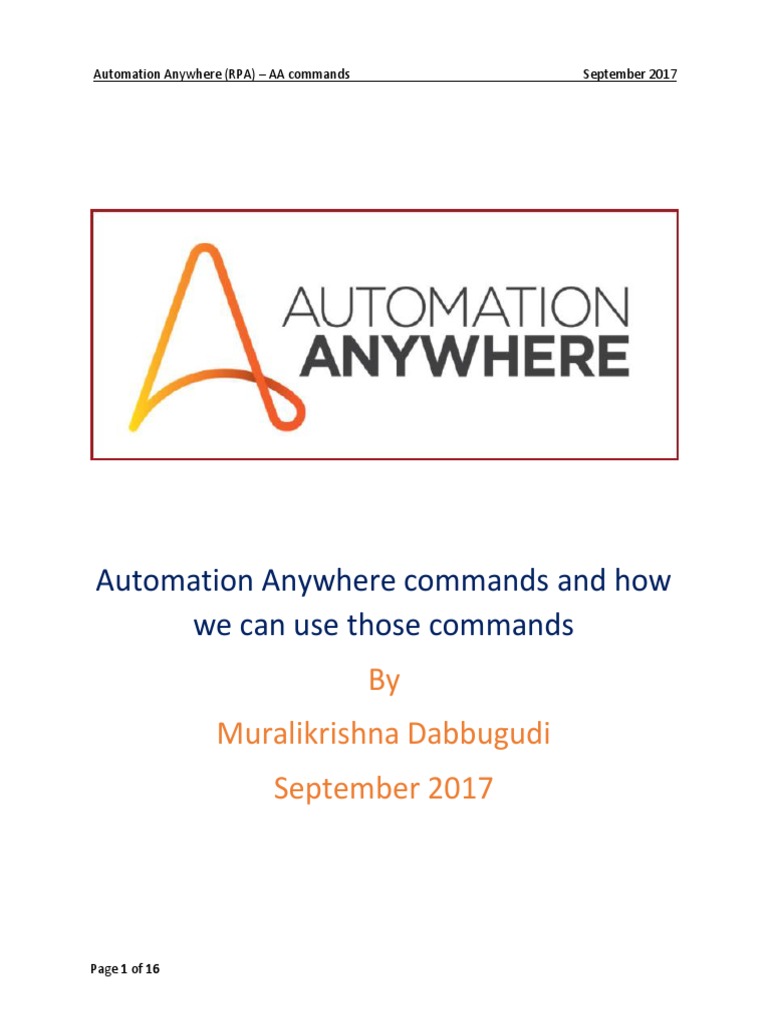 Automation Anywhere | PDF | Automation | User Interface