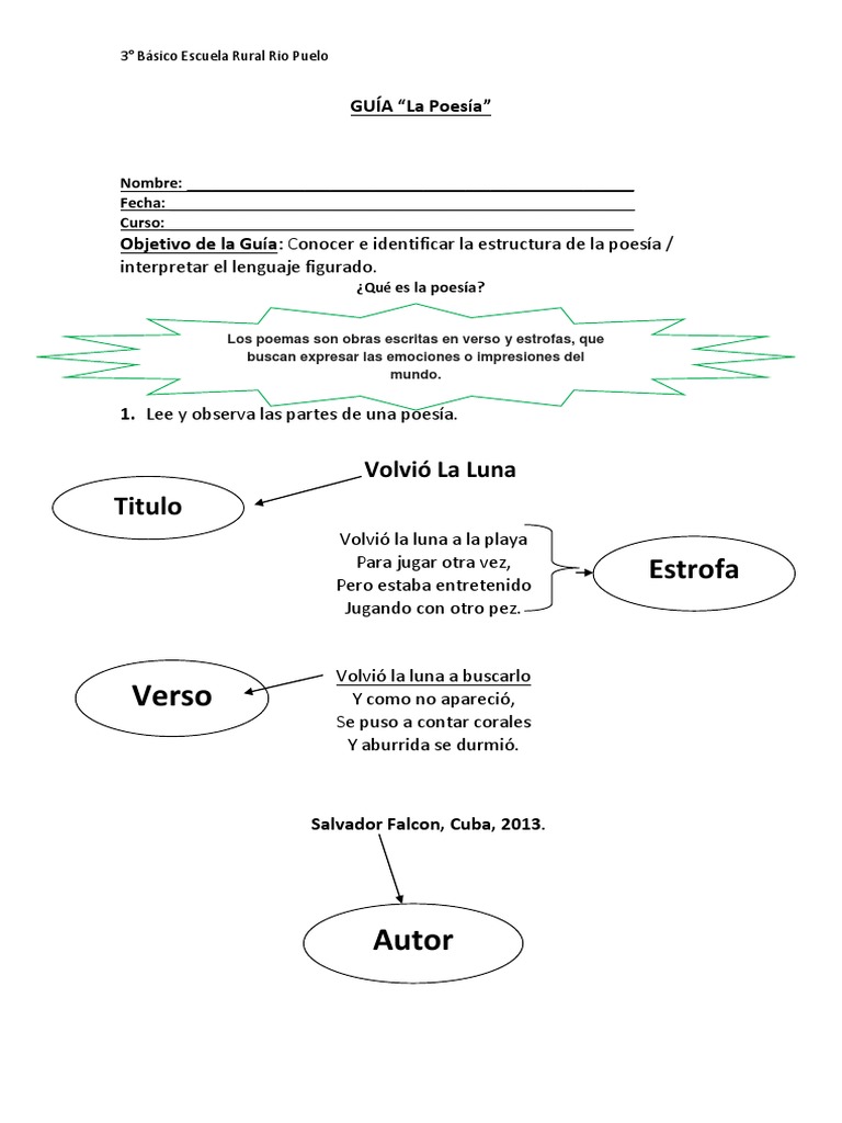 Guía Lenguaje La Poesia 2 | PDF | Poesía | Ocio