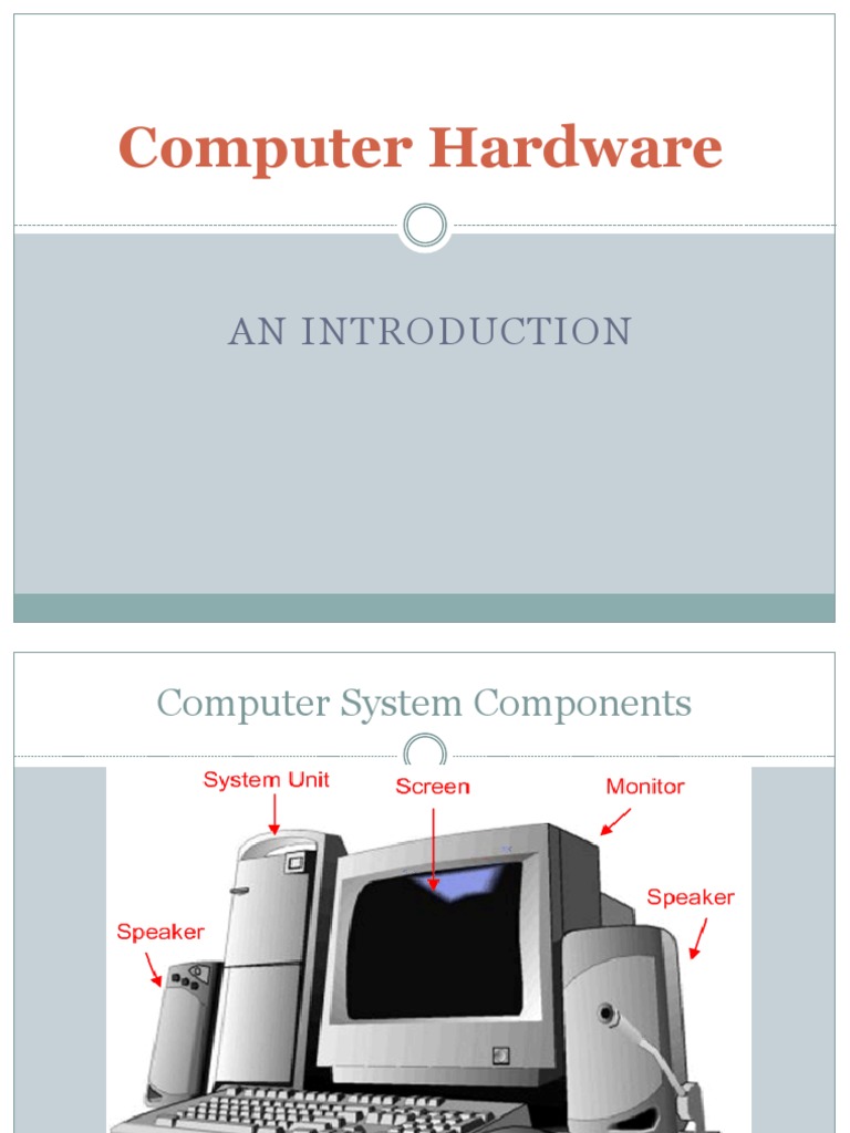 Computer Hardware Basics | PDF | Central Processing Unit | Integrated Circuit