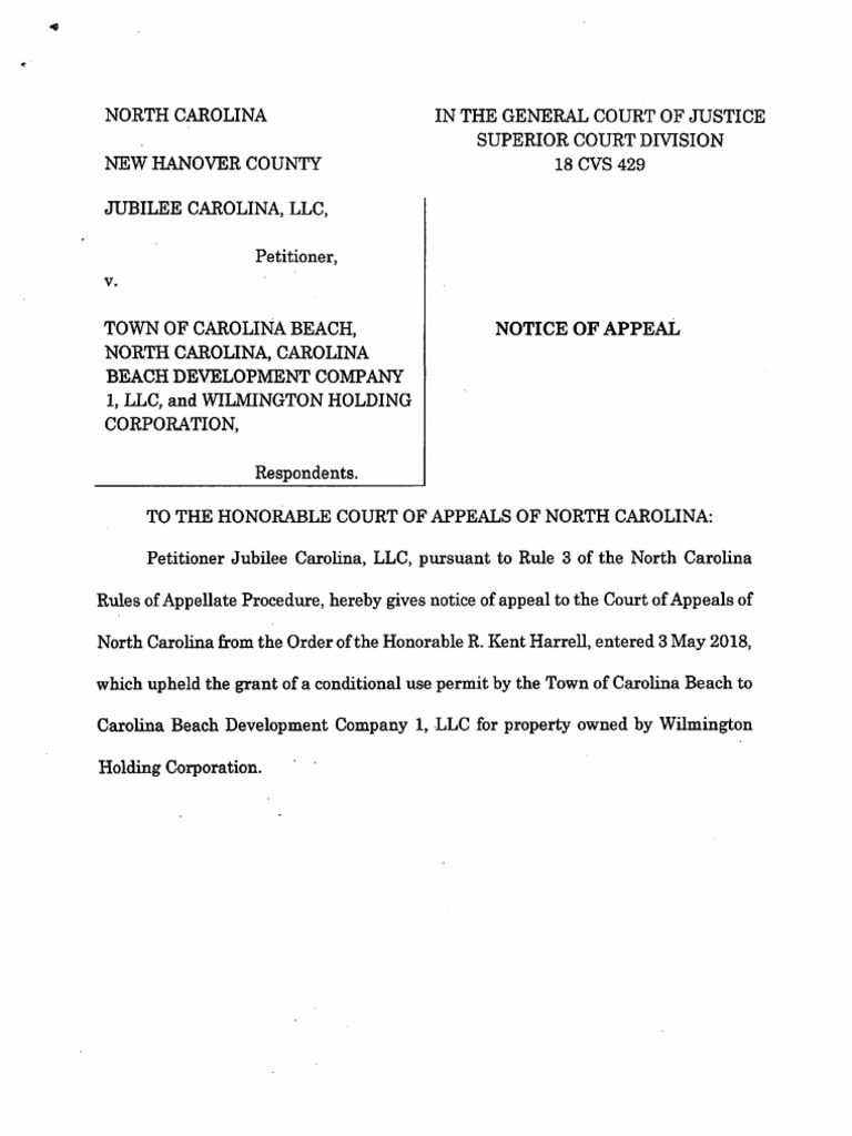 Notice of Appeal | PDF