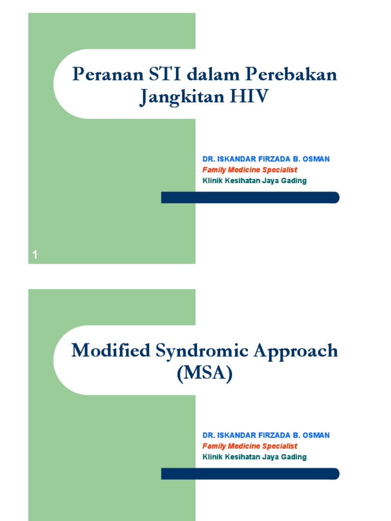 MSA in STI | PDF | Sexually Transmitted Infection | Male Genital Disorders