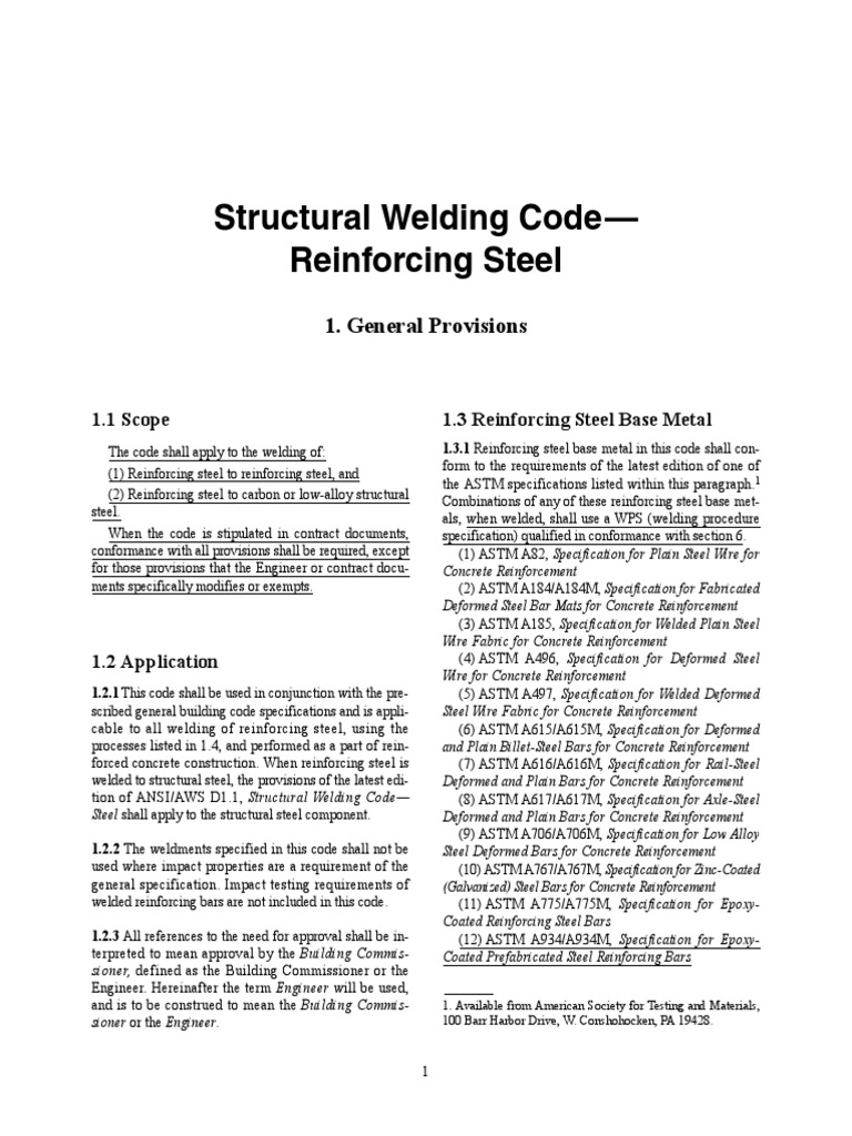 Welding of Reinforcing Steel PDF | PDF | Welding | Construction