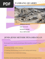Metode Penambangan Quarry Terbuka | PDF