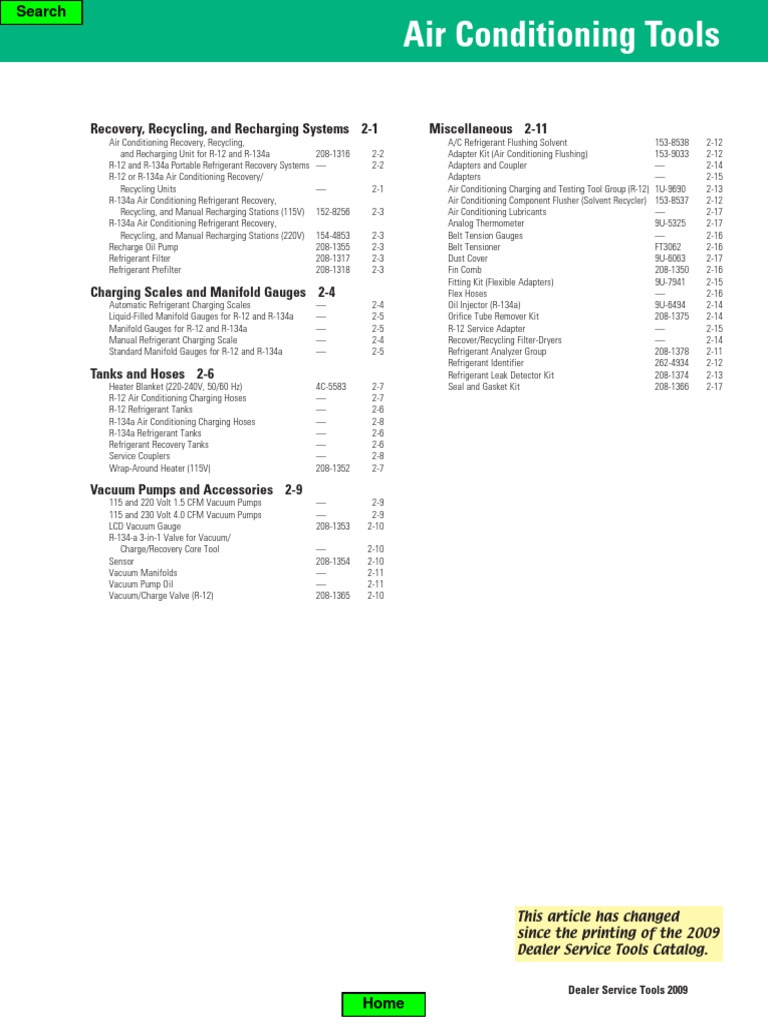 02 Air Conditioning Tools | PDF | Air Conditioning | Vacuum