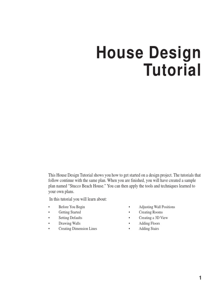 House Design Tutorial | PDF | Door | Framing (Construction)
