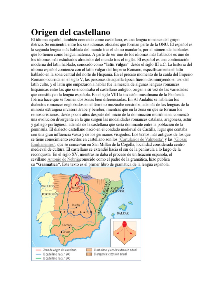 Origen Del Castellano | PDF | Lengua española | latín