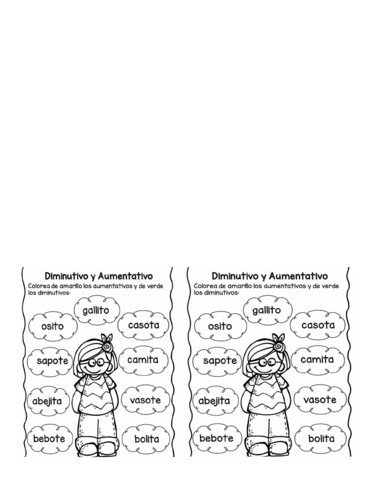 Aumentataivo y Diminutivo 2 | PDF