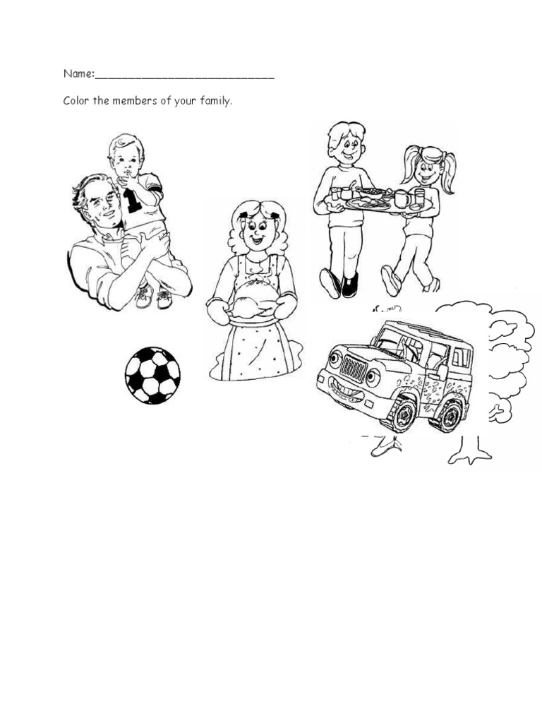 Family Worksheet Pre-K | PDF
