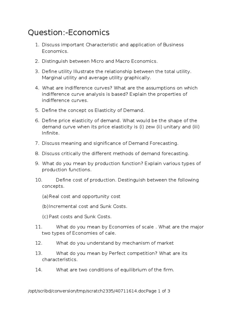 Important Characteristics of Business Economics | PDF | Demand | Monopoly