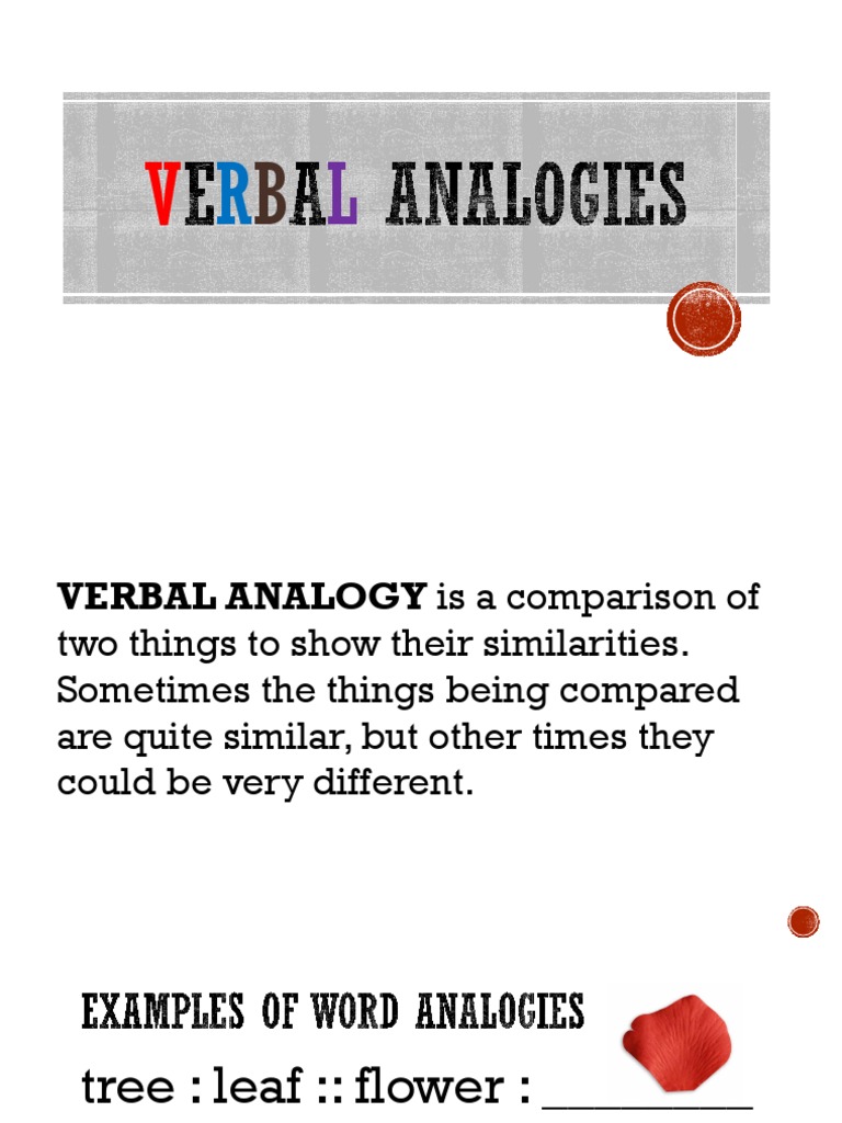 Verbal Analogies | PDF