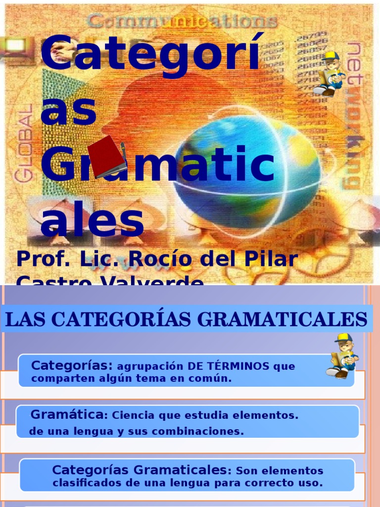 Categorías Gramaticales Ok | PDF | Verbo | Adjetivo