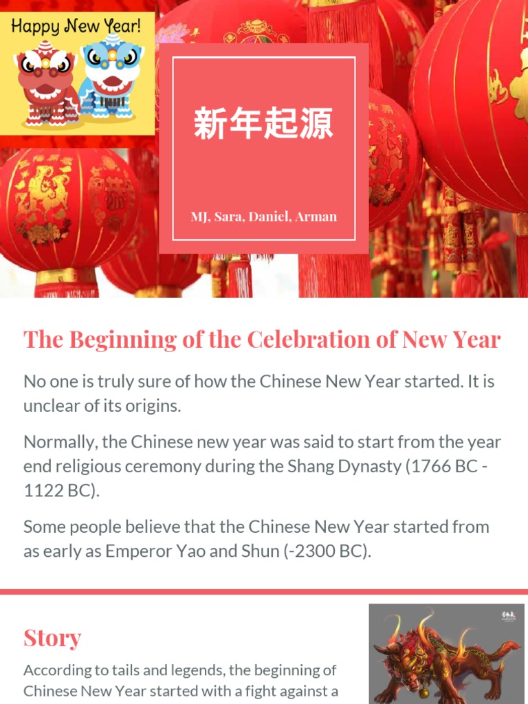 Chinese New Year Origin | PDF