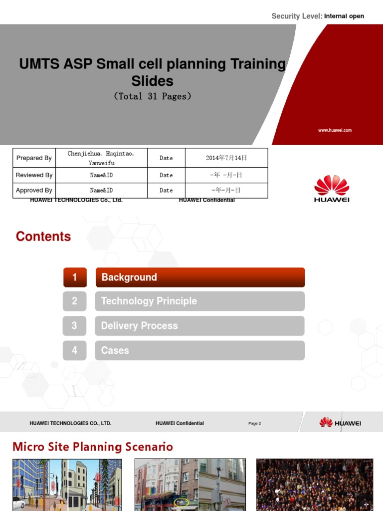 Huawei ASP Small Cell Planning Guide | PDF | Simulation | Computer Network