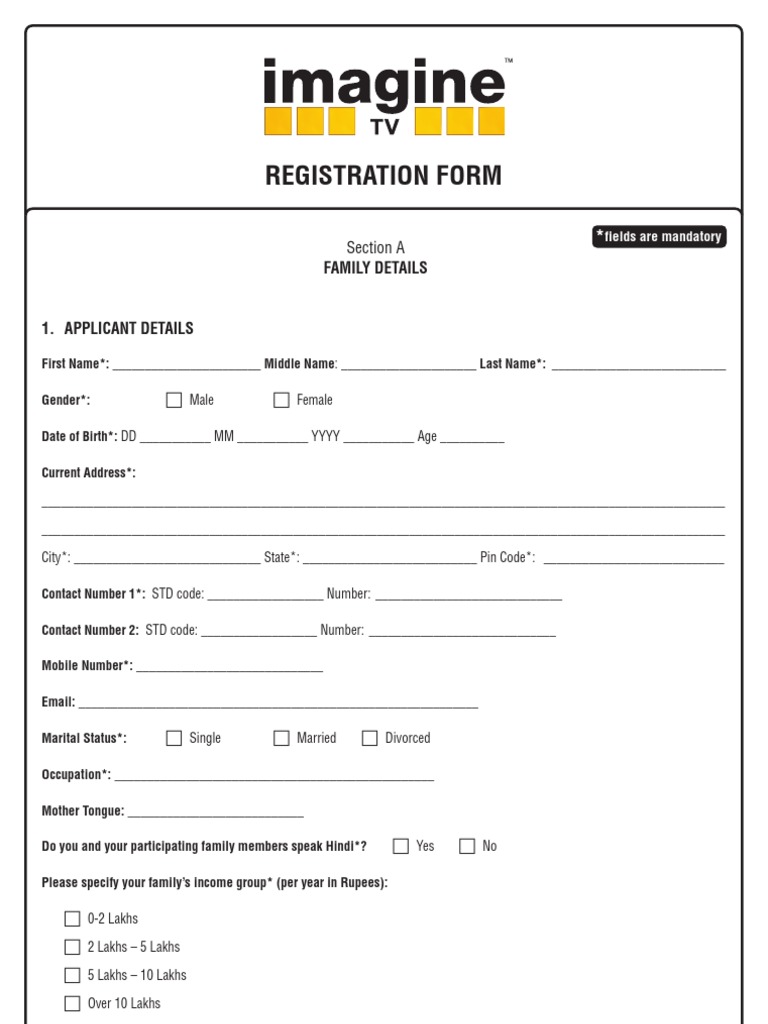 Registration Form Big Money Eng | PDF | Social Institutions | Social ...