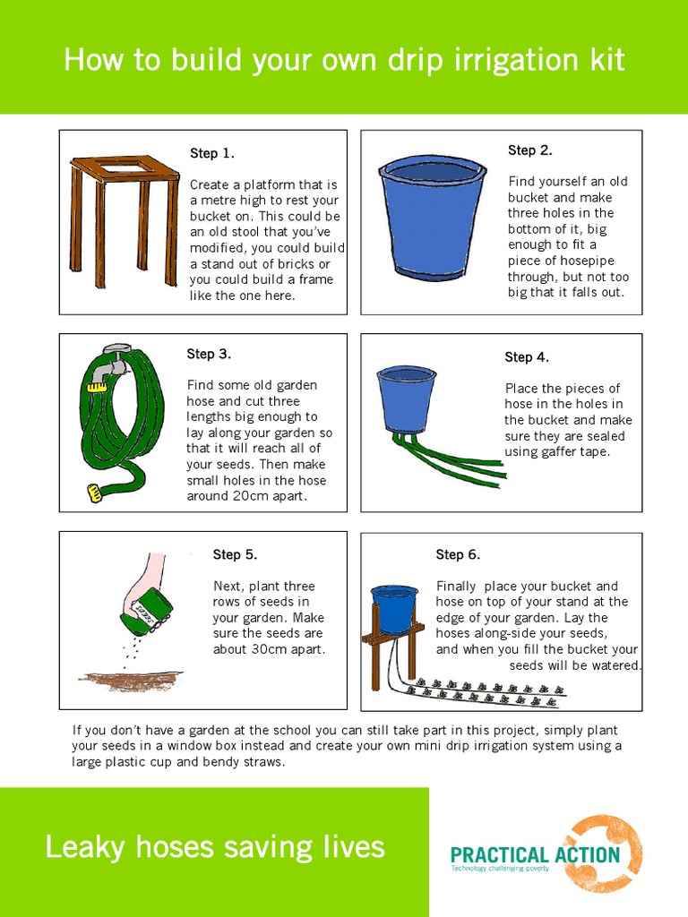 Drip Irrigation Sheet | PDF | Irrigation | Environmental Design