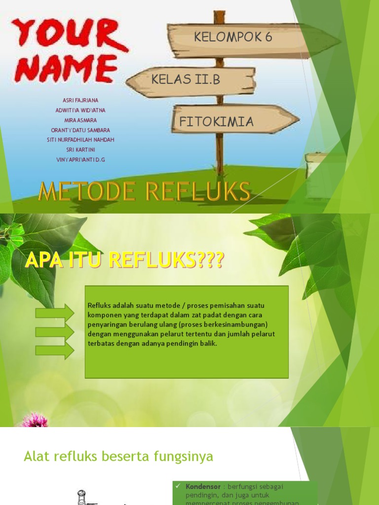 Metode Refluks dalam Fitokimia | PDF | Memasak, Makanan, & Anggur ...