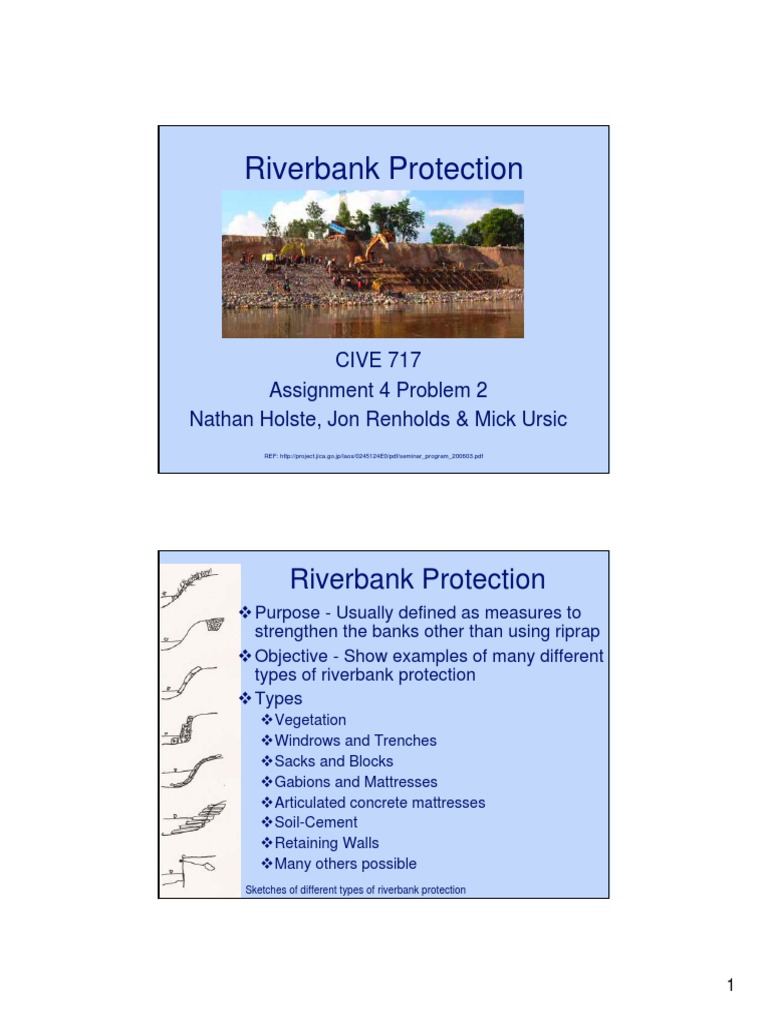Type of River Protection Works | PDF | Civil Engineering | Horticulture ...