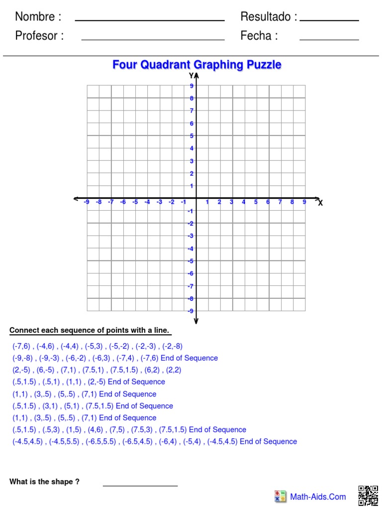 Four Quad Graphing Puzzle | PDF | Teaching Mathematics | Nature