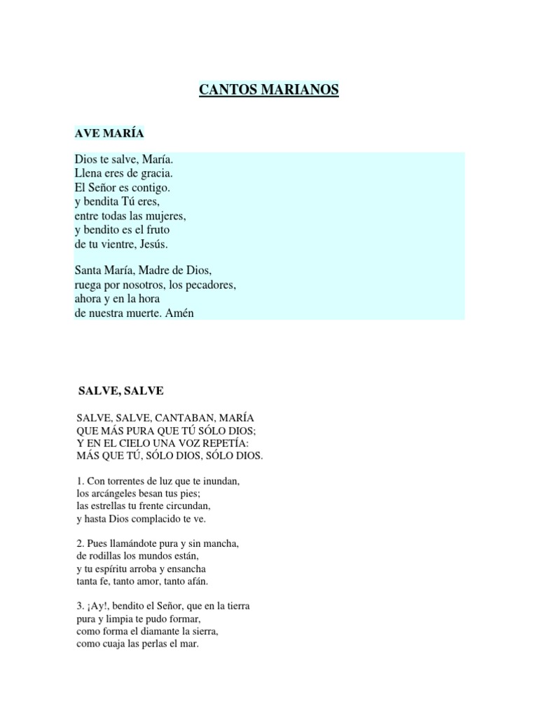 Cantos A Maria | María, madre de Jesús | Cristo (título)