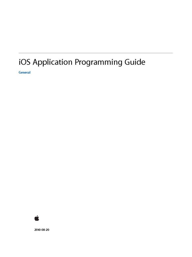 Iphone App Programming Guide | PDF