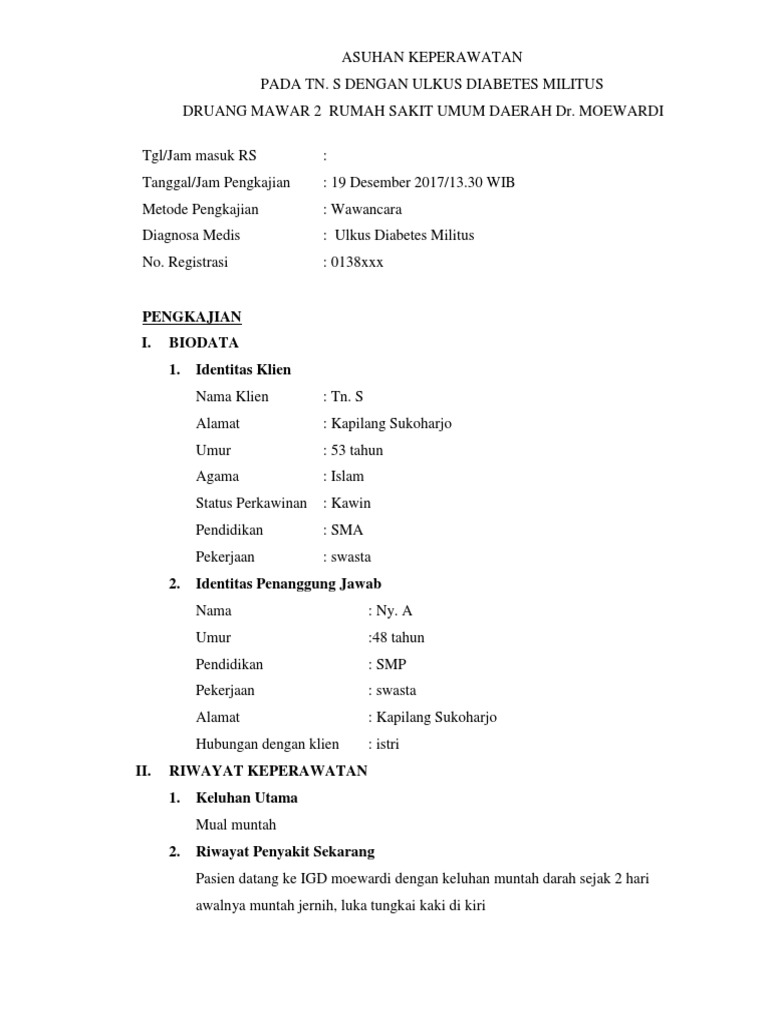 Askep Ulkus DM Tp2 | PDF