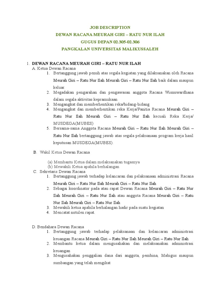 Struktur dan Tugas Dewan Racana Pramuka | PDF