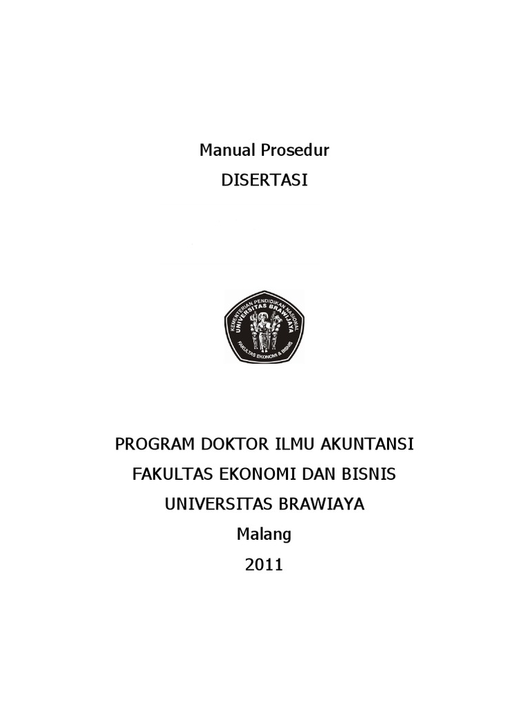MP Disertasi PS S3 Akuntansi PDF | PDF