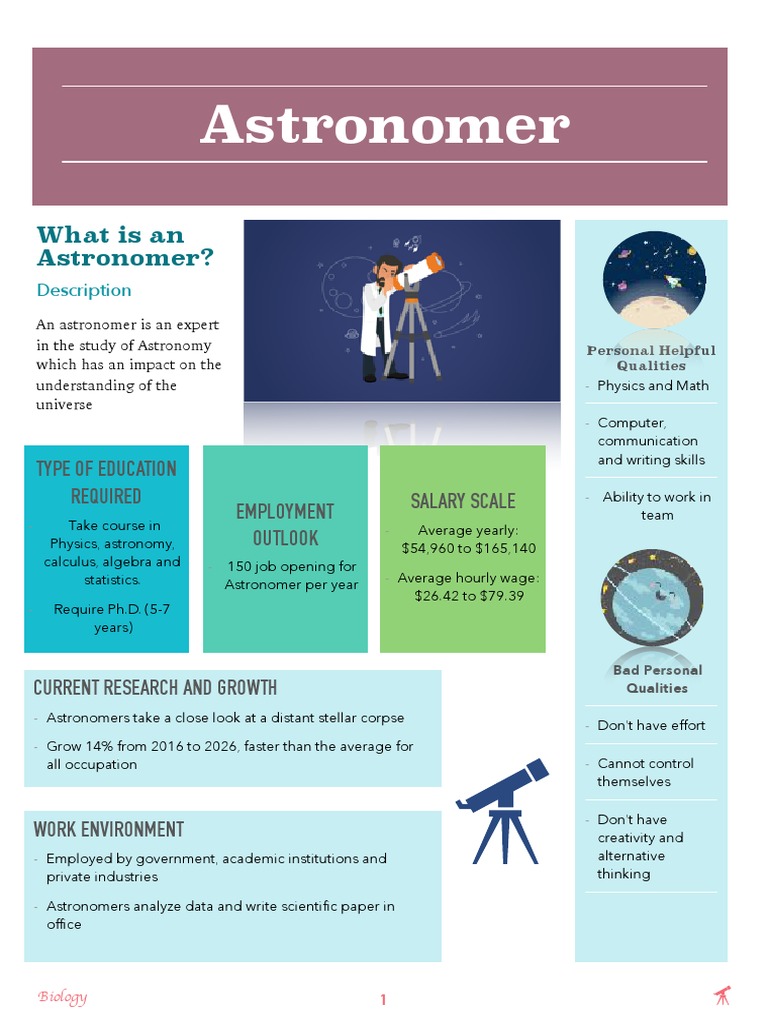 Astronomer | PDF | Astronomy | Employment