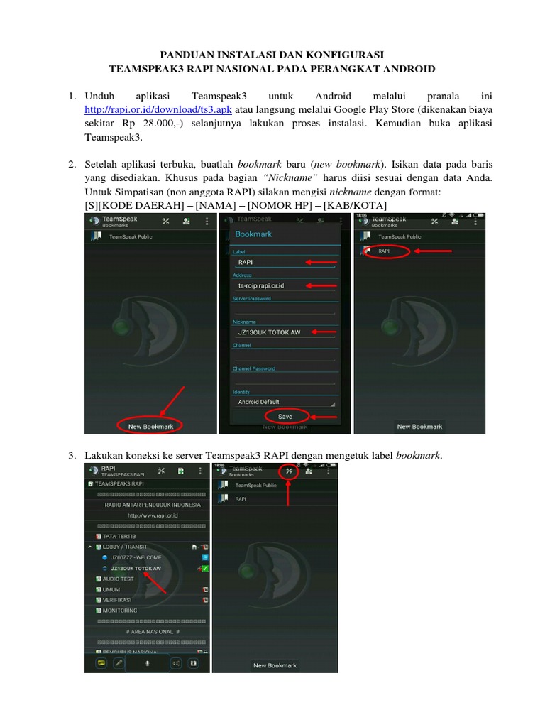 Tutorial Ts3 Rapi Android | PDF