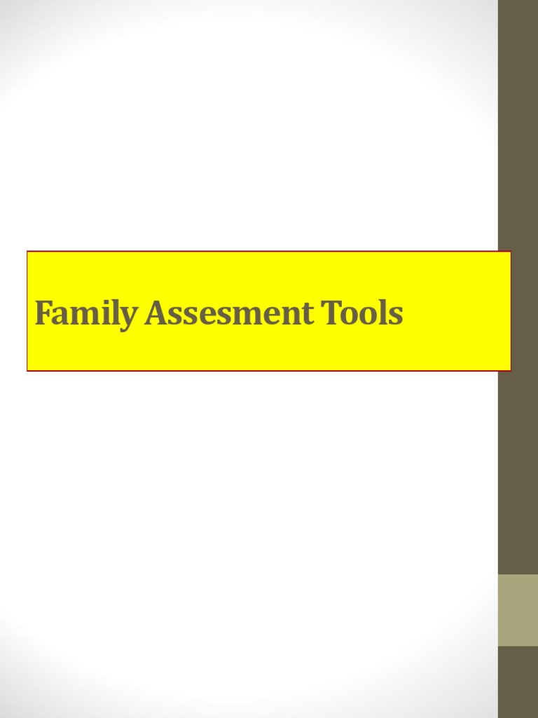 Family Assesment Tools | PDF
