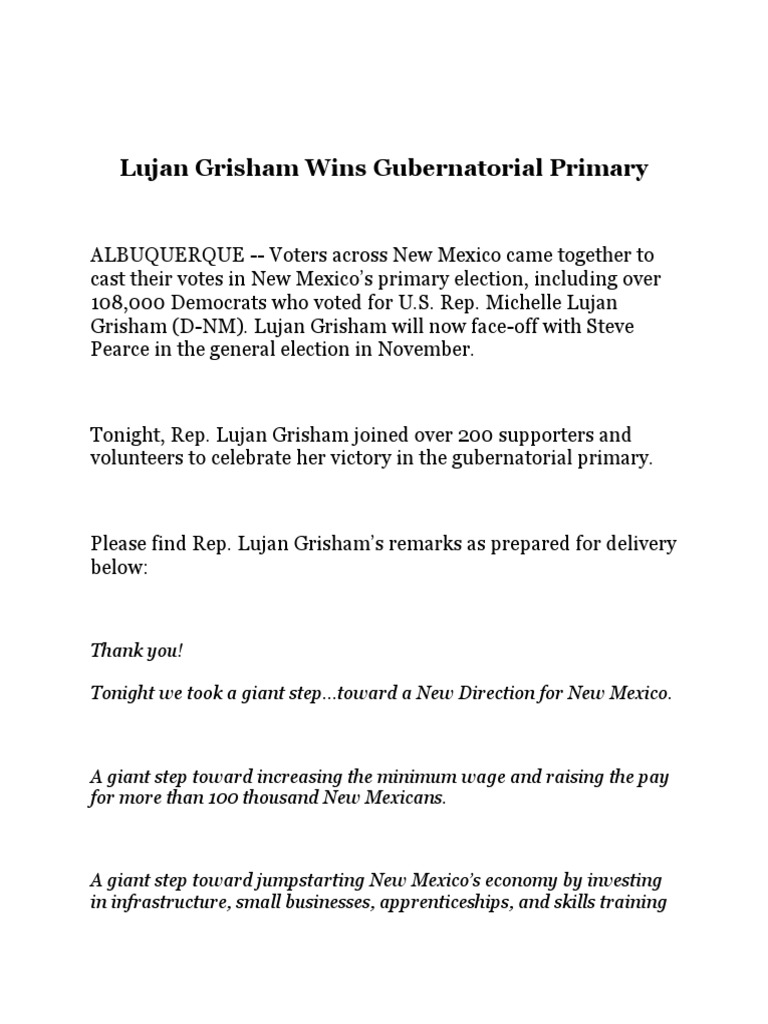 MLG Speech | PDF | New Mexico | Donald Trump